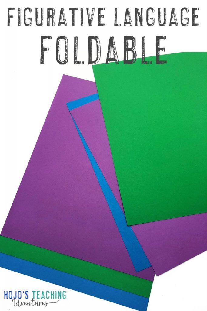 Figurative Language Foldable - HoJo's Teaching Adventures, LLC