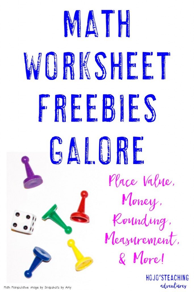 Math Worksheet Freebies Galore! - HoJo's Teaching Adventures, LLC