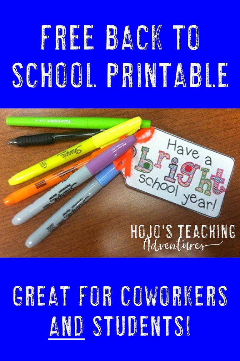 Have a BRIGHT School Year! {Fun Gift Idea!} - Hojo's Teaching