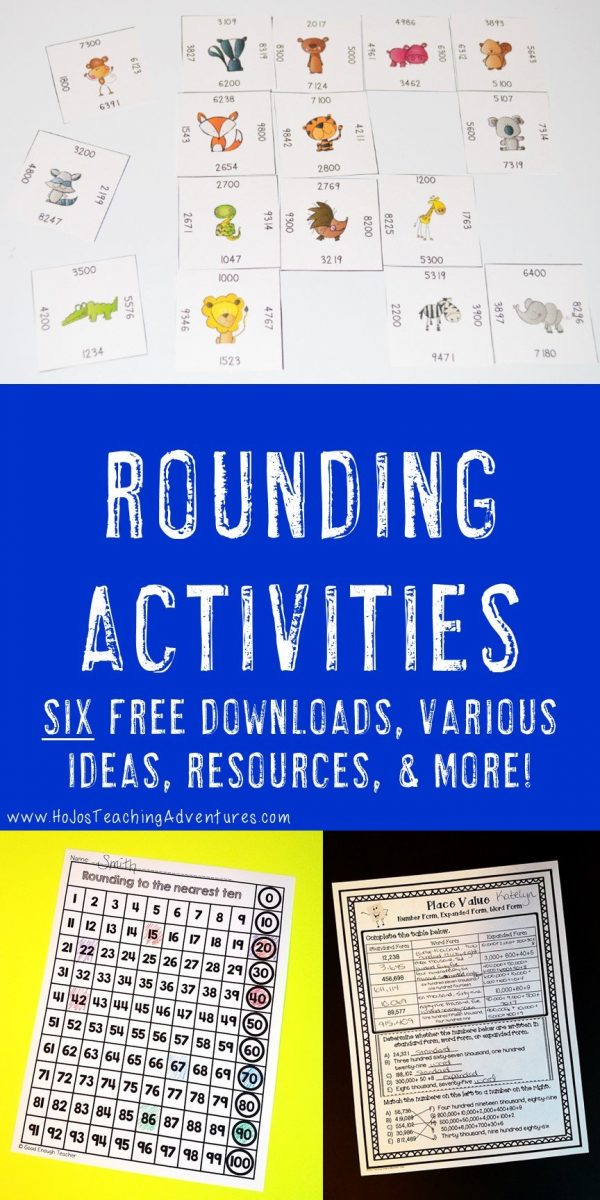 Teaching Rounding {Great Ideas, FREEBIES, and More!} - Hojo's Teaching