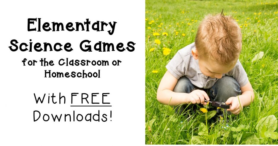 Elementary Science Games for the Classroom OR Homeschool - Hojo's