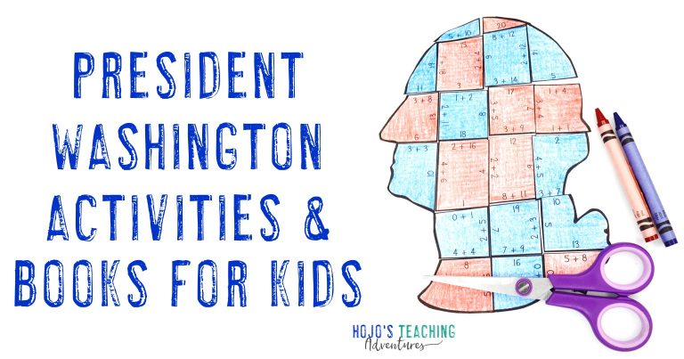 George Washington Presidents Day Math Activities & Books | Get Freebie