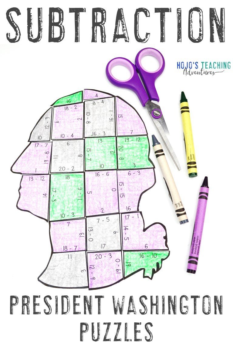 George Washington Presidents Day Math Activities & Books | Get Freebie