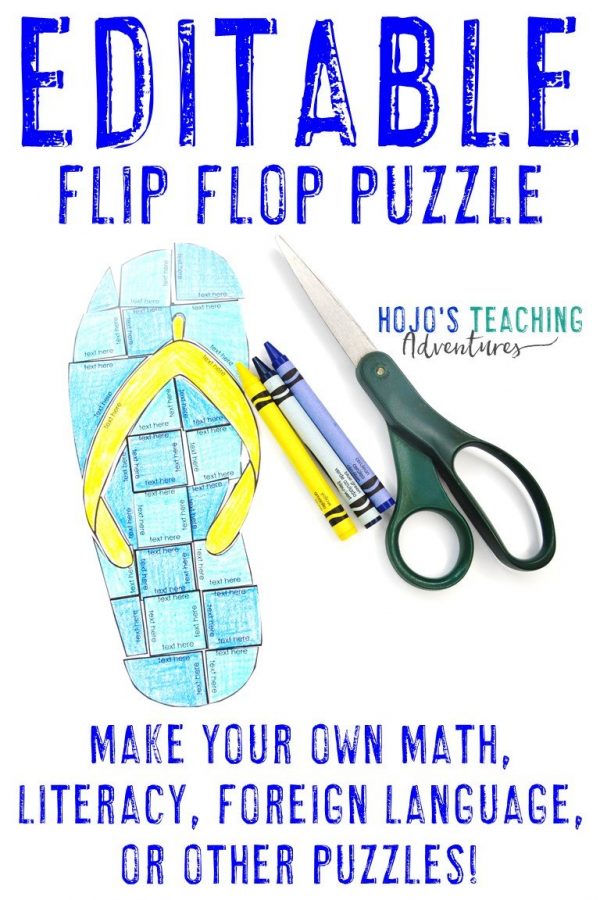 Flip Flop Activities for Kids - HoJo's Teaching Adventures, LLC