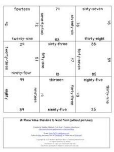 2 Digit Place Value Distance Learning Game, Activities, or Worksheet ...