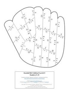 ADDITION Baseball Math Game - Math Supplement for a Sports Classroom ...