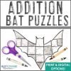 ADDITION Bat Math Worksheet Alternative | FUN Stellaluna Activities for ...