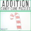 ADDITION Candy Cane Puzzles | FUN Christmas Coloring Sheet Alternative ...