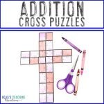 ADDITION Cross Puzzles | Great for a Religious or Christian Bulletin ...
