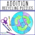 ADDITION Earth Day Math Worksheet Alternative for a Distance Learning ...