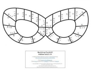 ADDITION Mardi Gras Math Puzzles, Centers, Stations, Games, or ...