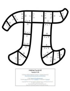 ADDITION Pi Day for Elementary Students - FUN Puzzle Activities or Math ...