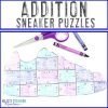 ADDITION Sneaker Math Puzzles | FUN Sports Math Centers for Review or ...