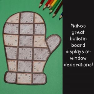 ADDITION Winter Math Center Puzzles | The Mitten Activities or Games ...