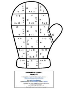 ADDITION Winter Math Center Puzzles | The Mitten Activities or Games ...