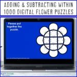 Adding and Subtracting Within 1000 Flower Puzzles - HoJo's Teaching ...