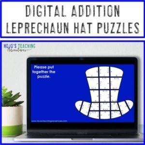 St Patricks Day Math Games or Centers | FUN Addition Leprechaun Hat ...