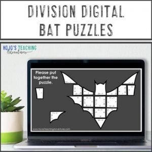 DIVISION Bat Math Activities | Nocturnal Animals Unit Math Supplement ...
