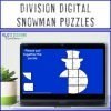 DIVISION Build a Snowman Math Activity | Make a Christmas Bulletin ...