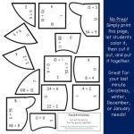 DIVISION Build a Snowman Math Activity | Make a Christmas Bulletin ...