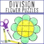 DIVISION Flower Puzzles | Spring Math Games | Spring Math Activities ...