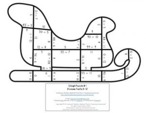 DIVISION Santa Sleigh Activity | FUN Christmas Math Games, Puzzles, or ...