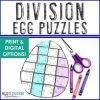 DIVISION Egg Puzzles | FUN Easter Math Games, Centers, Stations, or ...