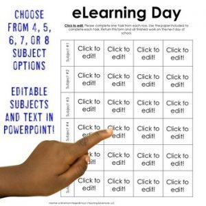 EDITABLE At Home Learning Tracking Printables: Use for Distance ...