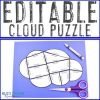 EDITABLE Cloud Puzzle | Create a Weather Worksheet Alternative Activity ...
