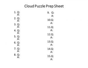 EDITABLE Cloud Puzzle | Create a Weather Worksheet Alternative Activity ...