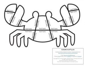 EDITABLE Crab Puzzle | Ocean Animals Activities | Crab in a Bucket ...