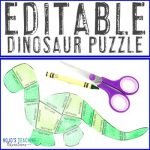 EDITABLE Dinosaur Activity | Create your own puzzles on ANY topic ...