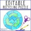EDITABLE Earth Day Puzzle | Create Recycling Activities or Games on ANY ...