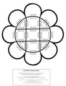 EDITABLE Flower Puzzle | Create Spring Activities on ANY Topic! Math ...
