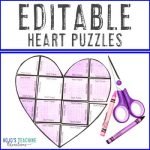 EDITABLE Heart Puzzle | Mother's Day Activities for Almost ANY Topic ...