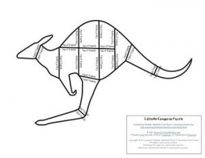 EDITABLE Kangaroo Craft Puzzle | Make an Australian Animals Game or ...