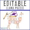 EDITABLE Llama Puzzle: Great for a Llama Bulletin Board or Classroom ...