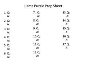 EDITABLE Llama Puzzle: Great for a Llama Bulletin Board or Classroom ...