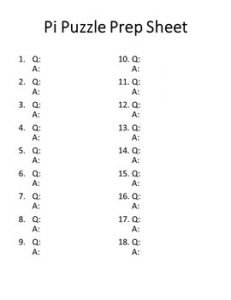 EDITABLE Pi Day Activity - Create your own puzzle on ANY topic! - HoJo ...