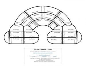 EDITABLE Rainbow Puzzles | Make Your Own Spring Activities for Math ...