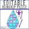 EDITABLE Raindrop Puzzle | Create your own SPRING GAME on ANY topic ...