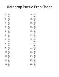 EDITABLE Raindrop Puzzle | Create your own SPRING GAME on ANY topic ...