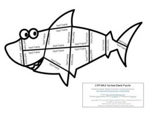 EDITABLE Shark Puzzles: Make Distance Learning Activities on almost ANY ...