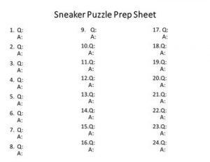 EDITABLE Sneaker Puzzle | FUN Sports Theme Classroom Decor Item! - HoJo ...