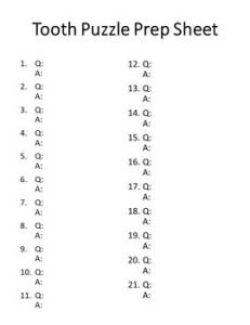 EDITABLE Tooth Puzzle - Create your own FUN Dental Health Month ...