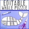 EDITABLE Whale Activity Page or Game | Make a Puzzle on ANY Topic ...