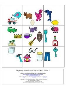 FREE Beginning Sounds Center Game - HoJo's Teaching Adventures, LLC