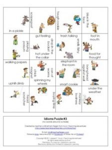 Idioms Worksheet Alternative | Use for a Distance Learning Packet ...