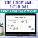 Long and Short Vowel Worksheet | Long and Short Vowel Sort for Google ...