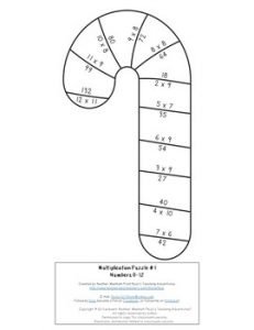 MULTIPLICATION Candy Cane Math | FUN Christmas Activities, Games, or ...